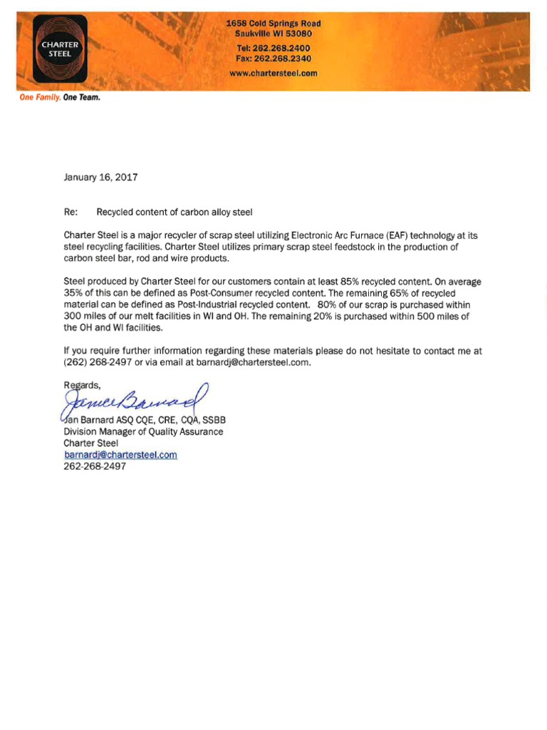 Charter LEEDS Letter-2017 | PDF