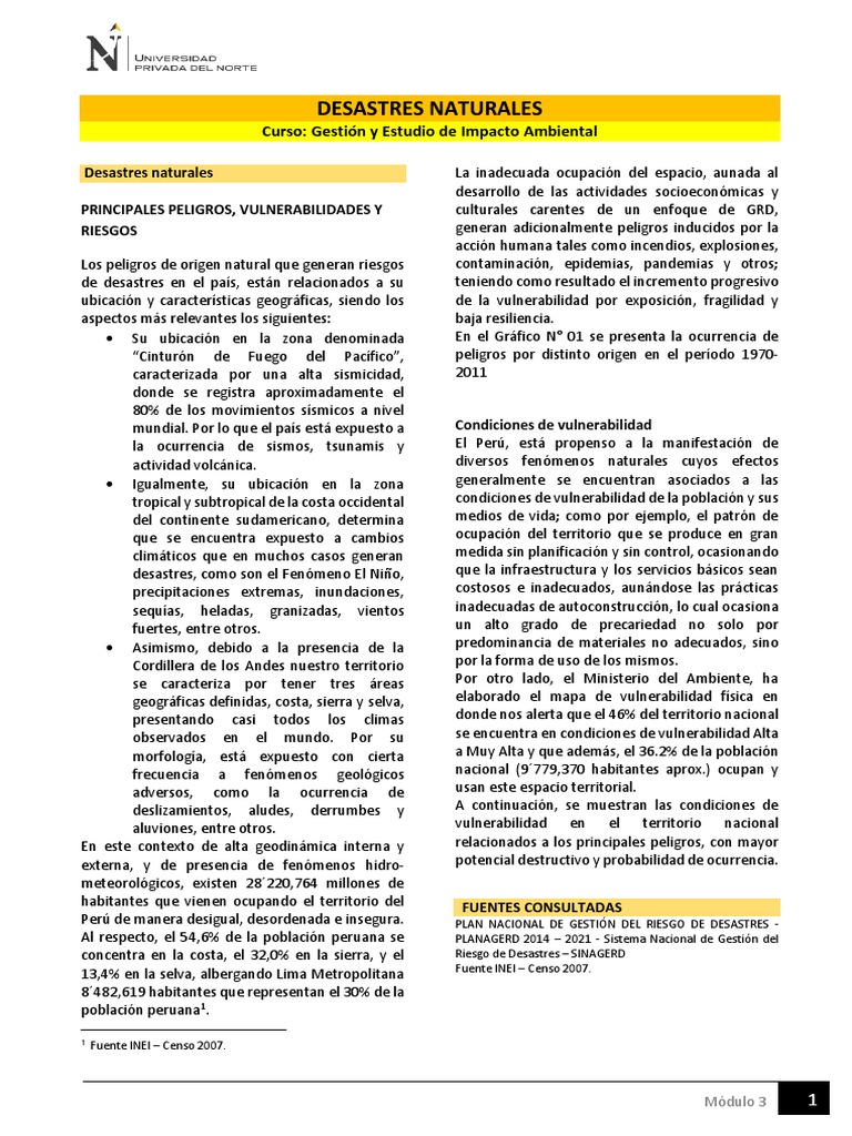 Lectura - Desastres Naturales | PDF | Desastres naturales | Temblores