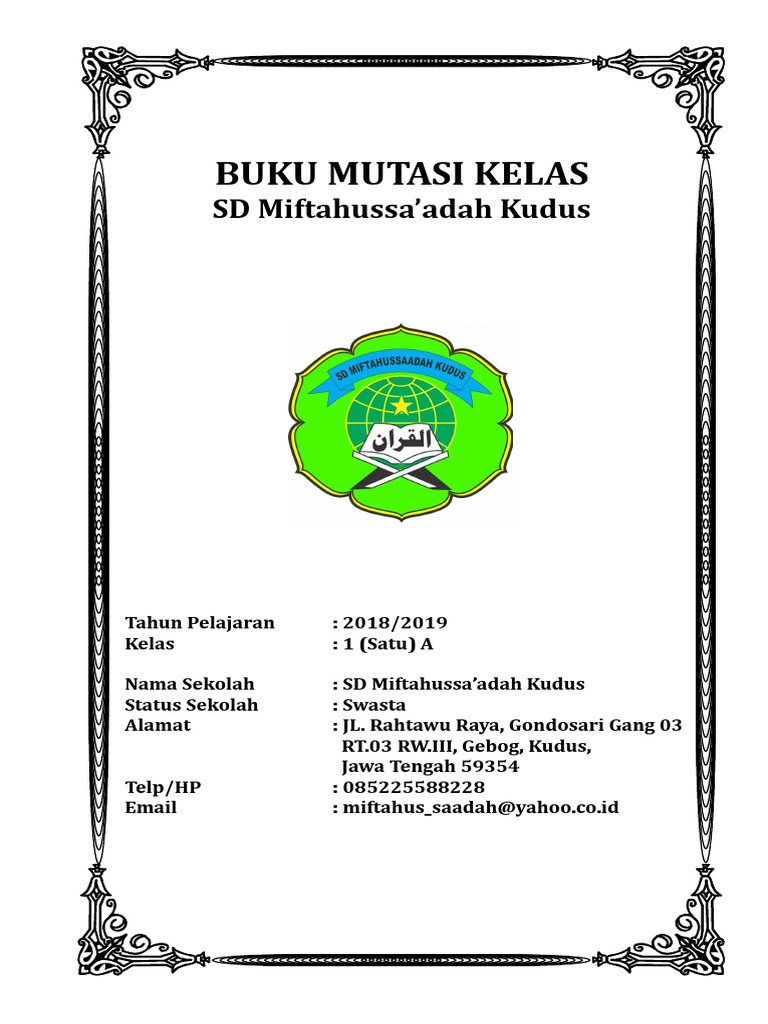Cover Buku Mutasi Kelas | PDF