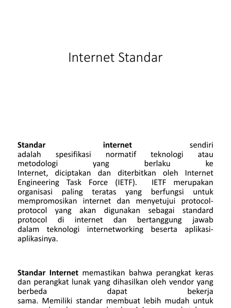 Internet Standar | PDF