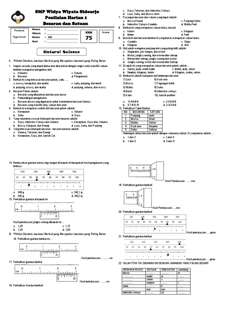 PH - 1 Besaran Dan Satuan | PDF