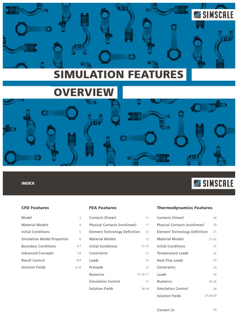 SimScale Simulation Features Overview PDF | PDF | Friction | Computational Fluid Dynamics