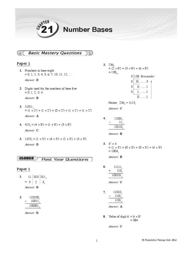Number Bases | Download Free PDF | Teaching Mathematics