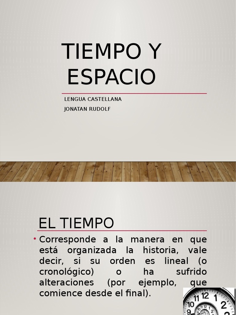 Tiempo y Espacio | PDF | Narrativa