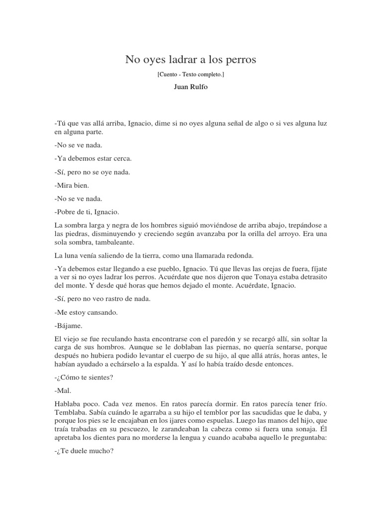 No Oyes Ladrar A Los Perros | PDF | Naturaleza | Ocio