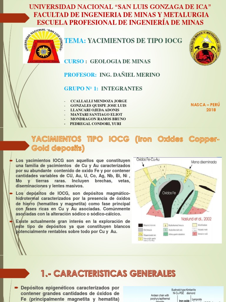 Yacimientos Iocg | PDF | Roca (geología) | Lava