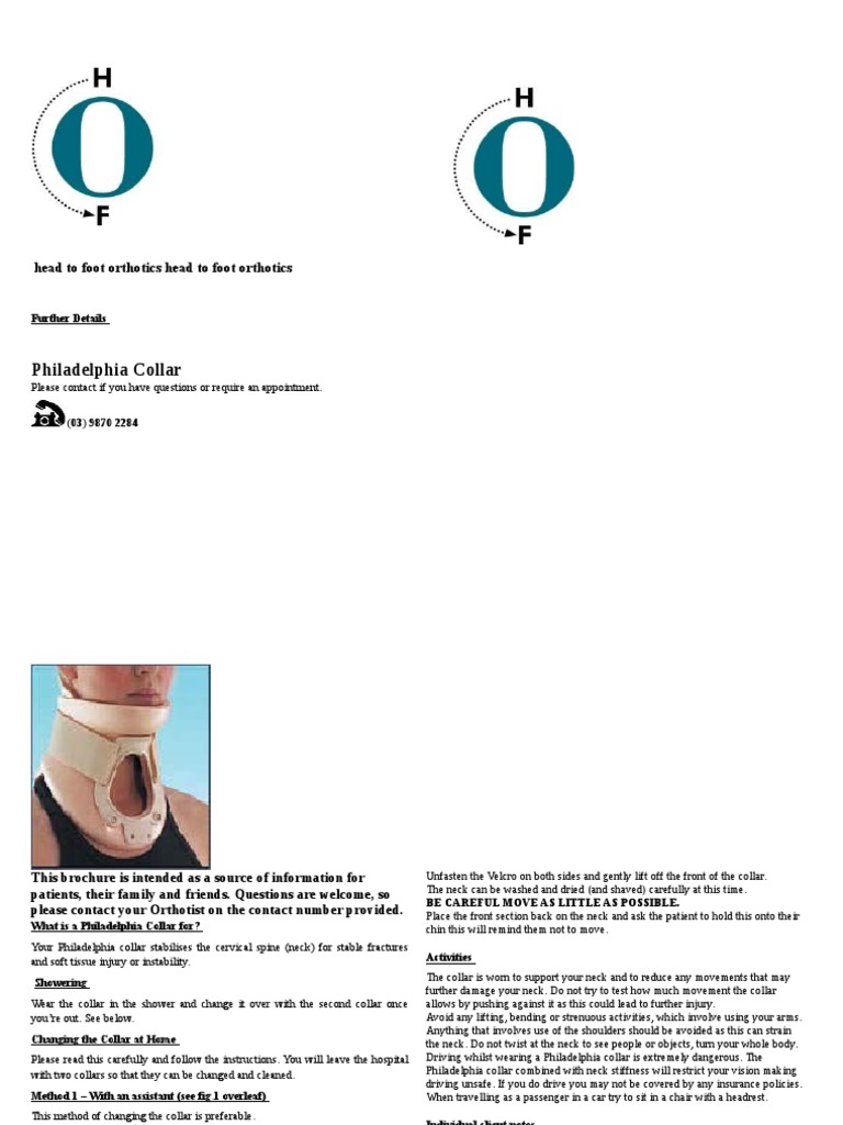 Philadelphia Collar: Head To Foot Orthotics Head To Foot Orthotics ...