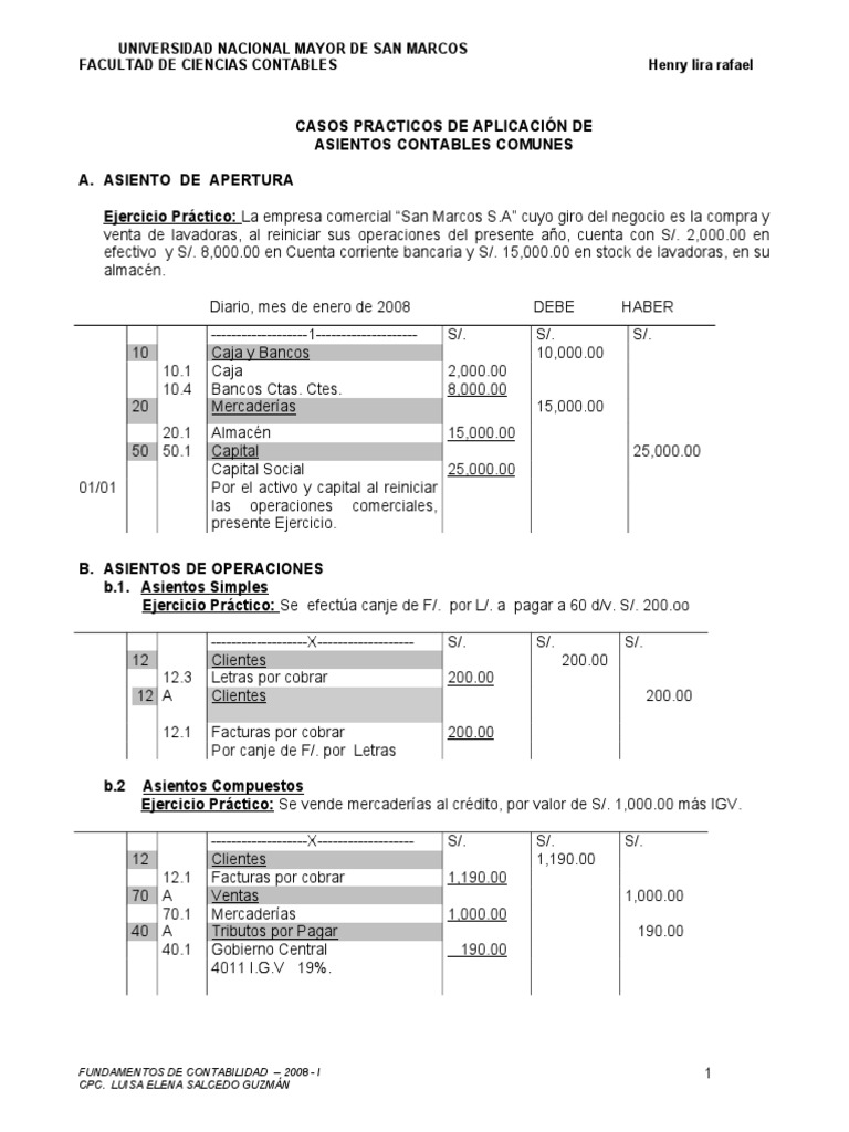 Asientos Contables comunes | Depreciación | Contabilidad