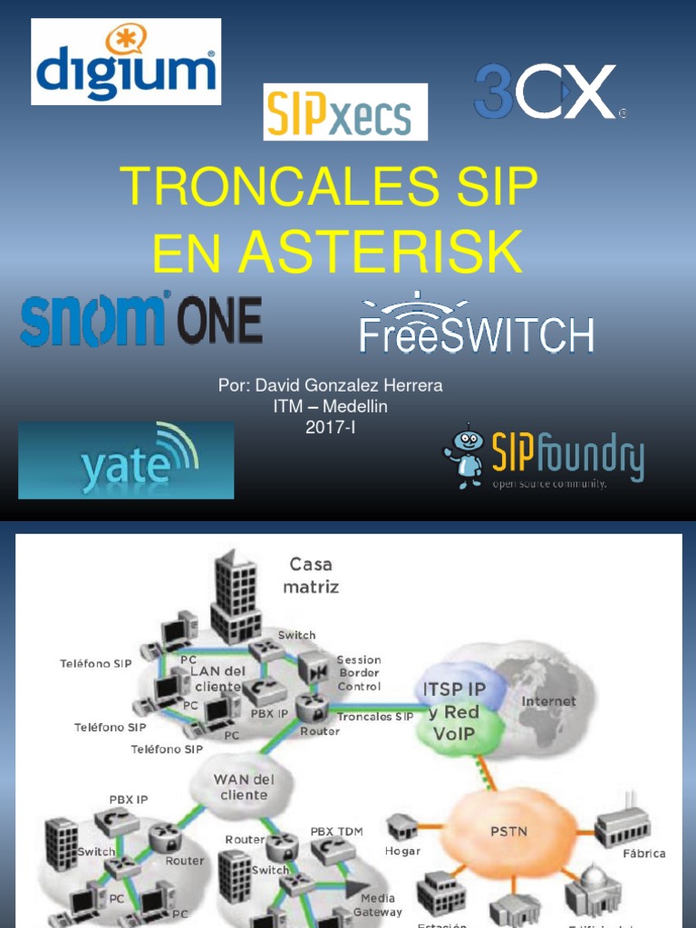 Configuración de Troncales SIP en Asterisk | PDF | protocolo de ...
