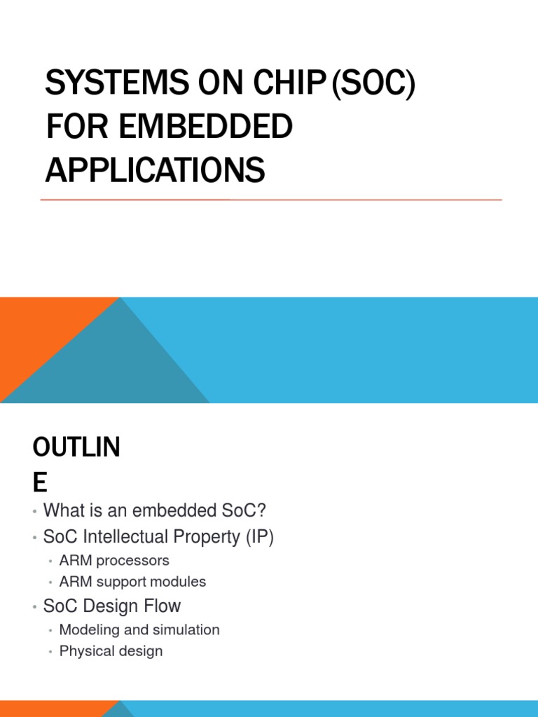 Systems On Chip (SoC) | PDF | System On A Chip | Arm Architecture