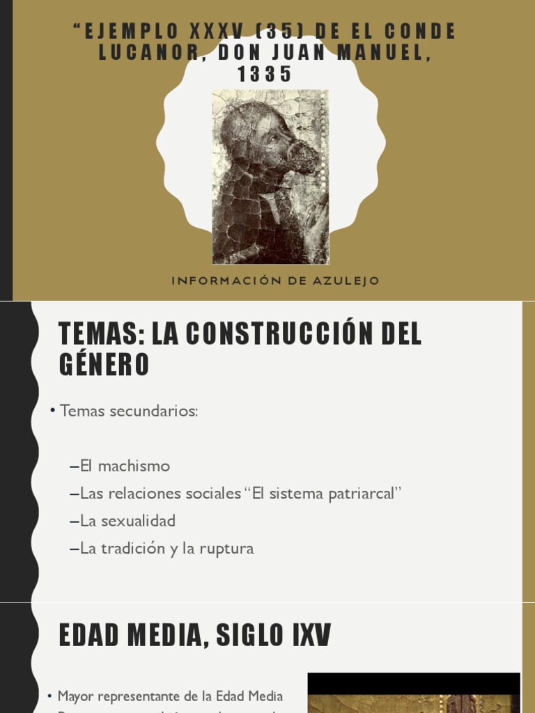 Ejemplo XXXV en El Conde Lucanor | PDF