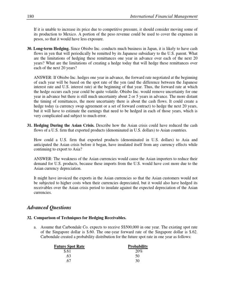 Hedging Sample | Hedge (Finance) | Option (Finance) | Free 30-day Trial ...
