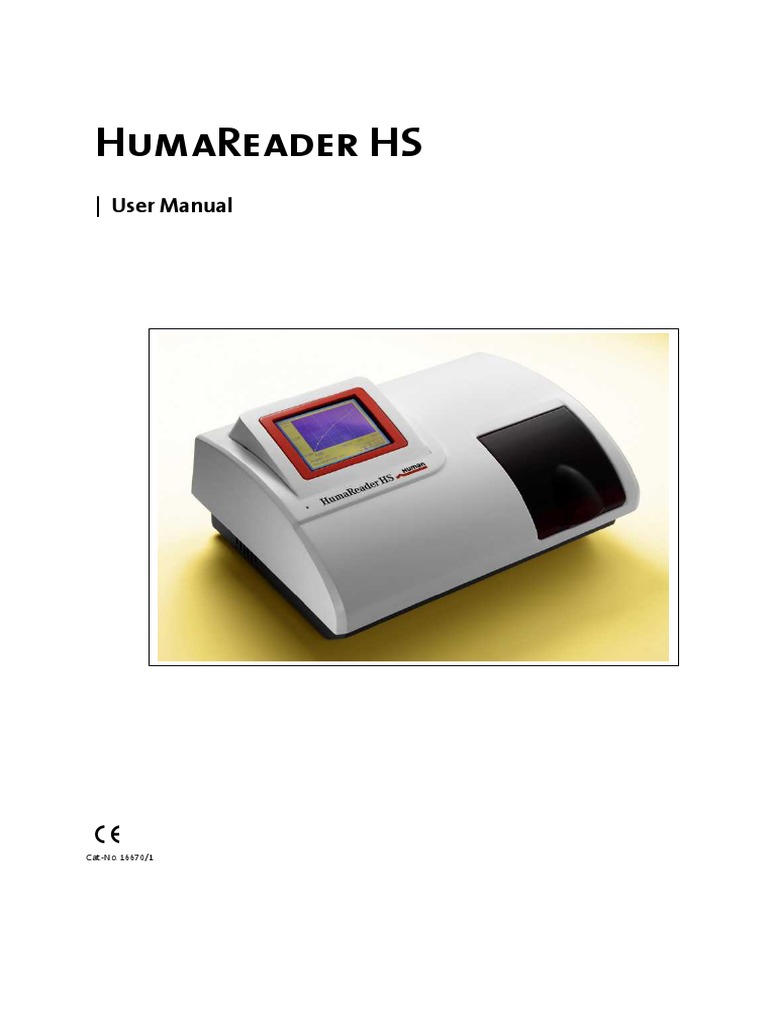 Human HumaReader HS - User Manual | PDF | Button (Computing ...