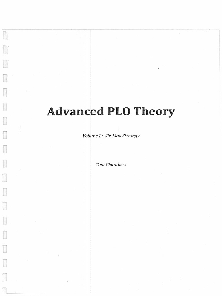 Advanced Plo Theory Vol2 - Tom Chambers | PDF | Leisure | Teaching Mathematics