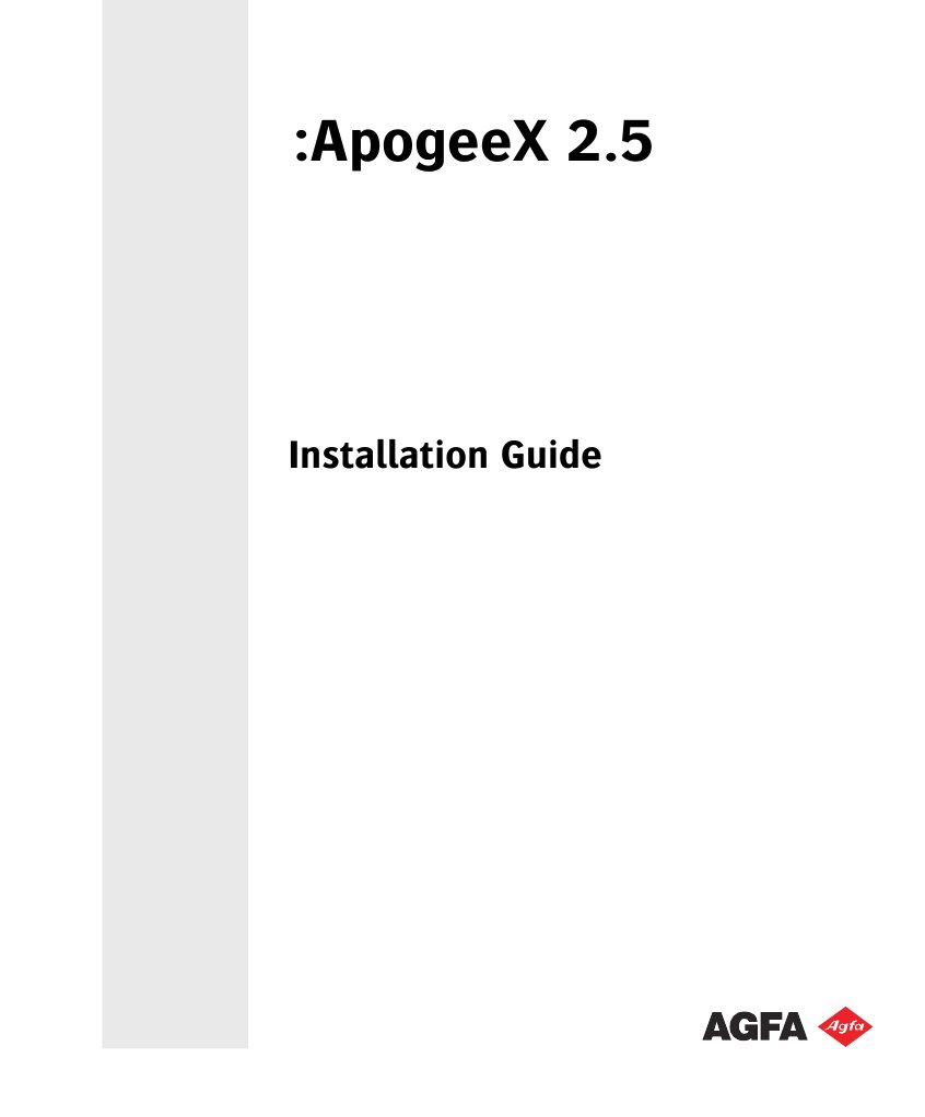 ApogeeX 2.5.0 InstallGuide | PDF | Operating System | Windows Server 2003