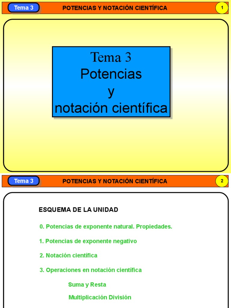 T3 Potencias | PDF | Exponenciación | Multiplicación