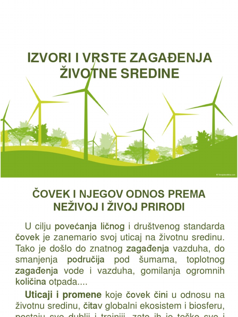 2 Izvori I Vrste Zagadjenja Zivotne Sredine PDF | PDF