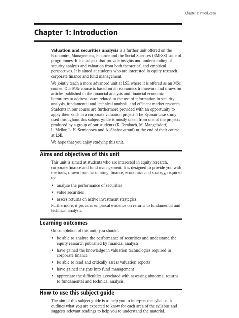143 Valuation Securities Analysis Chap1-4 | PDF | Valuation (Finance) | Equity (Finance)