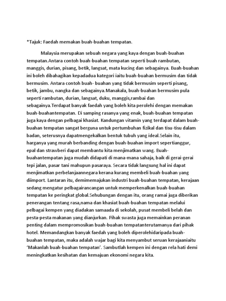 Karangan Melayu | PDF