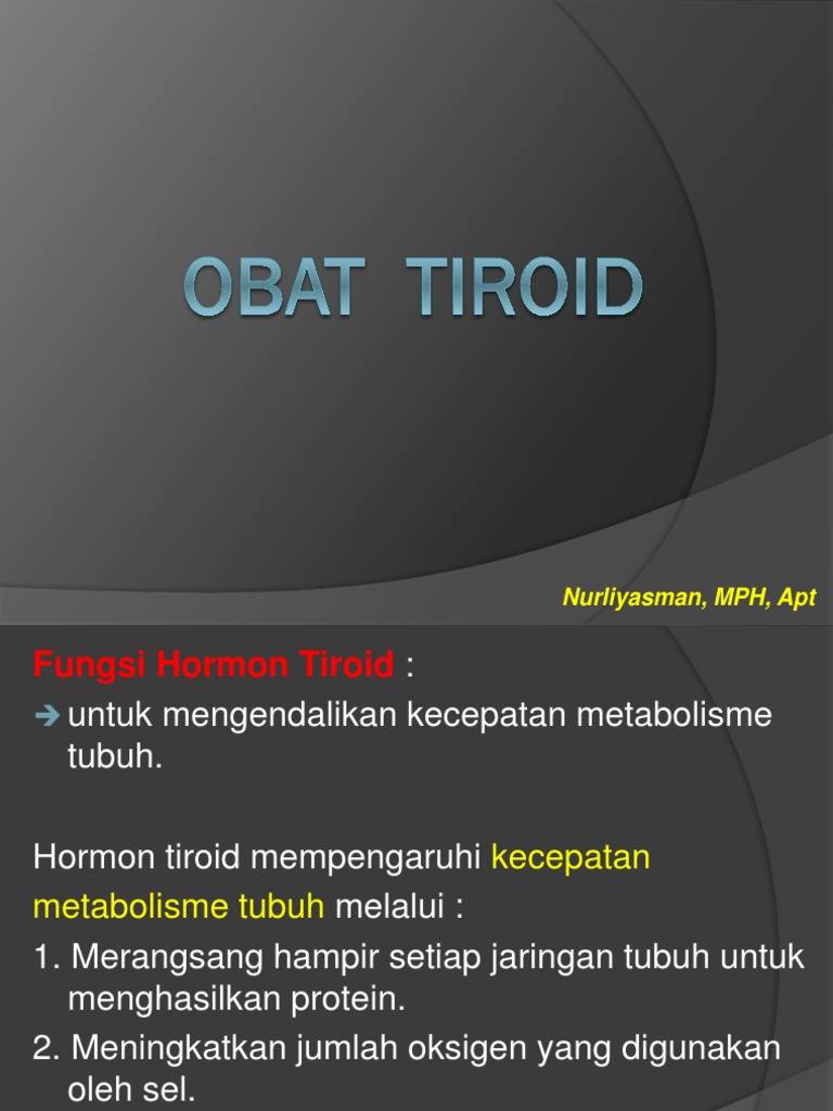 Farmakoterapi Obat Tiroid | PDF