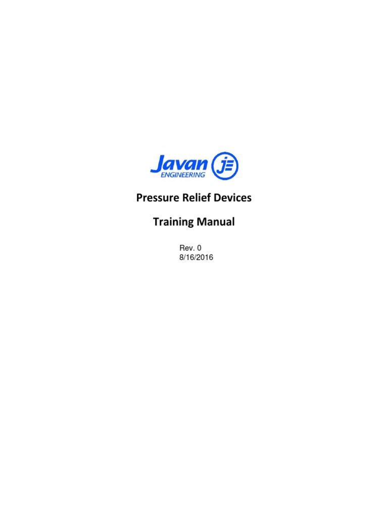 PRD Sizing and Selection Manual | PDF | Valve | Pipe (Fluid Conveyance)