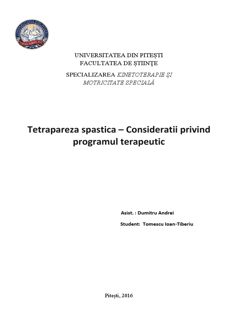 Tetrapareza Spastica | PDF