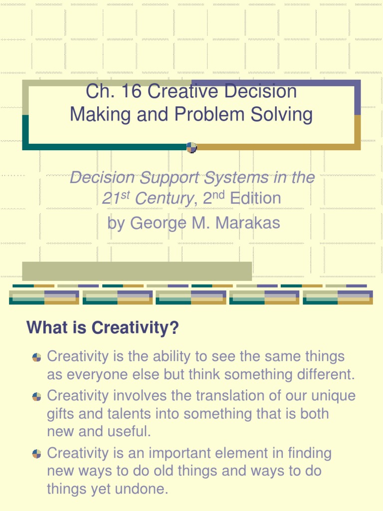 Harnessing Intuition and Overcoming Barriers: Creative Decision Making ...