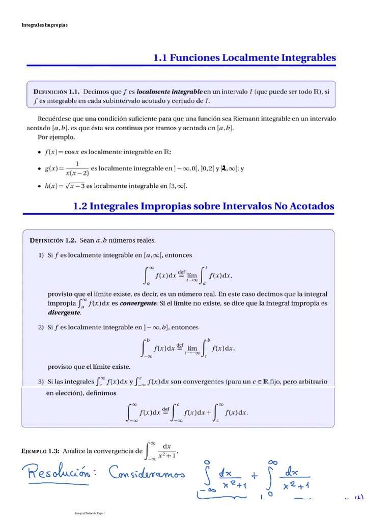 A Guide to Improper Integrals: Calculating and Applying Integrals with Infinite or Discontinuous ...