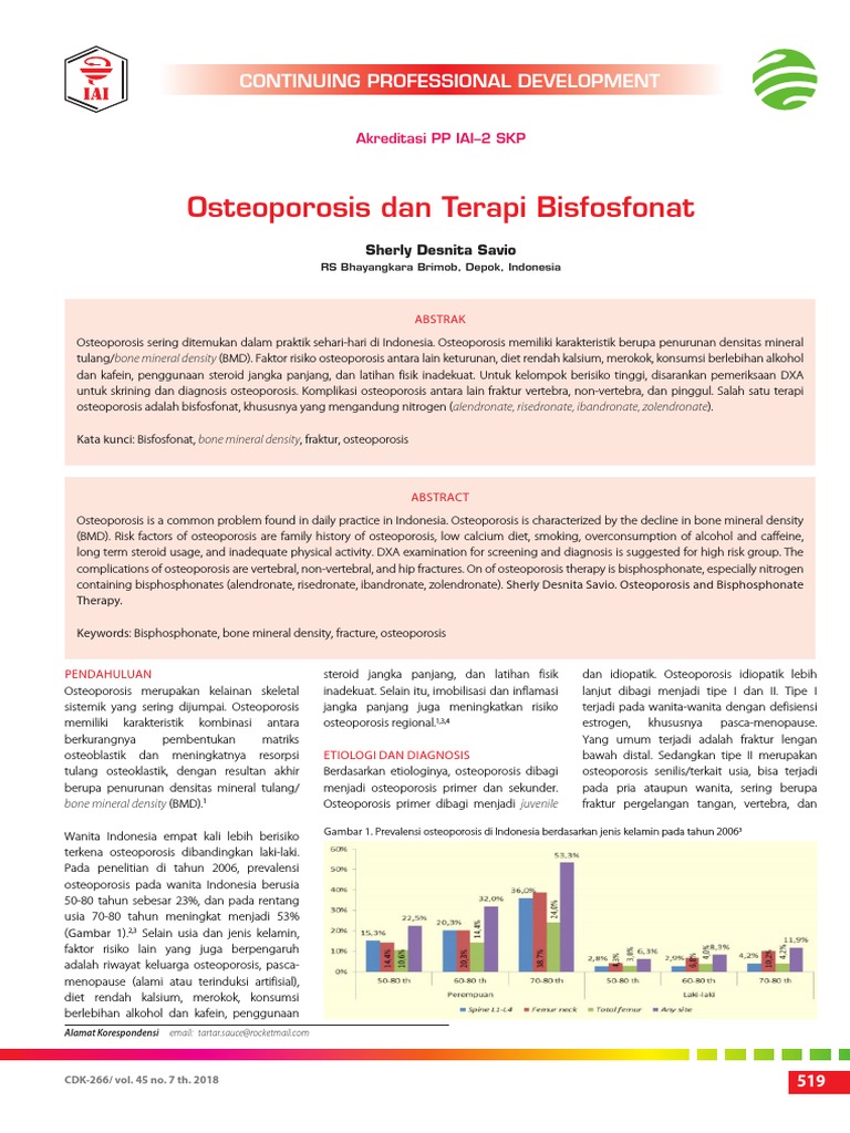 11 - 266CPD-Osteoporosis Dan Terapi Bisfosfonat | PDF