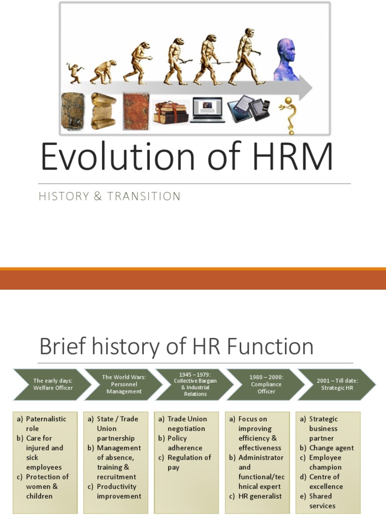 HR Evolution | PDF | Strategic Management | Human Resource Management