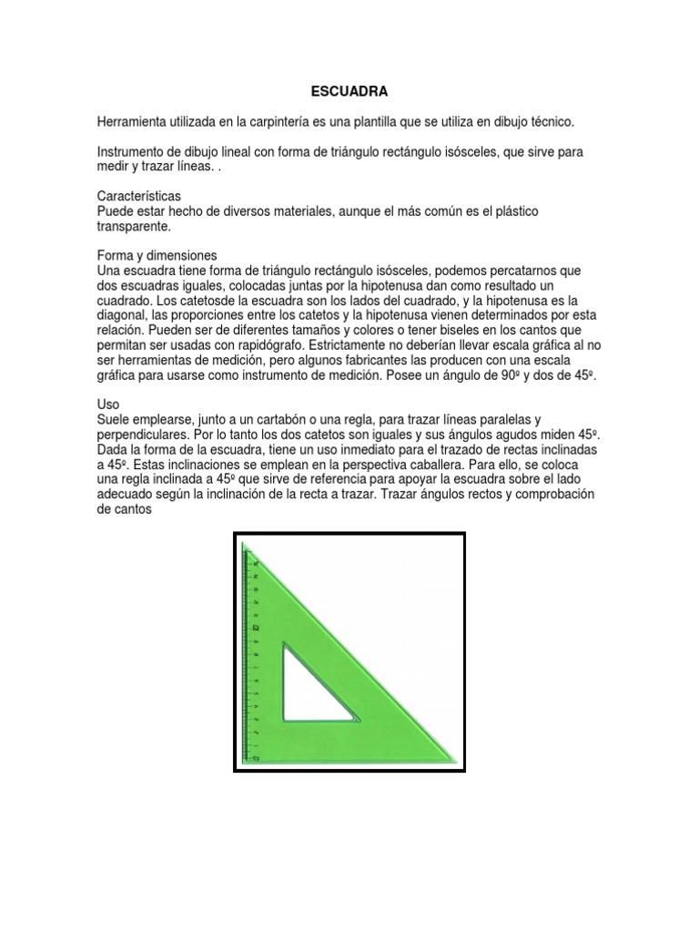 Escuadra y Cartabon | PDF