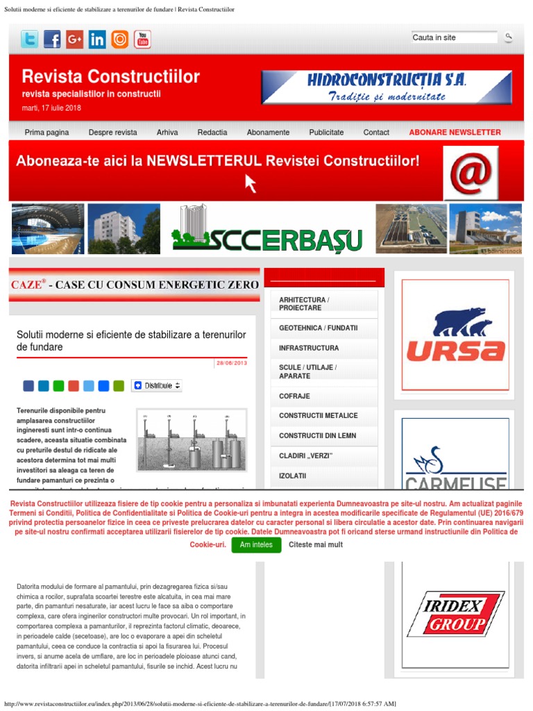 Solutii Moderne Si Eficiente de Stabilizare A Terenurilor de Fundare ...