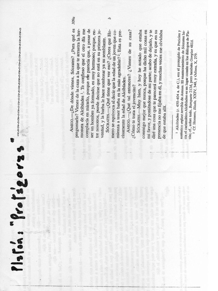 PLATÓN Protágoras | PDF