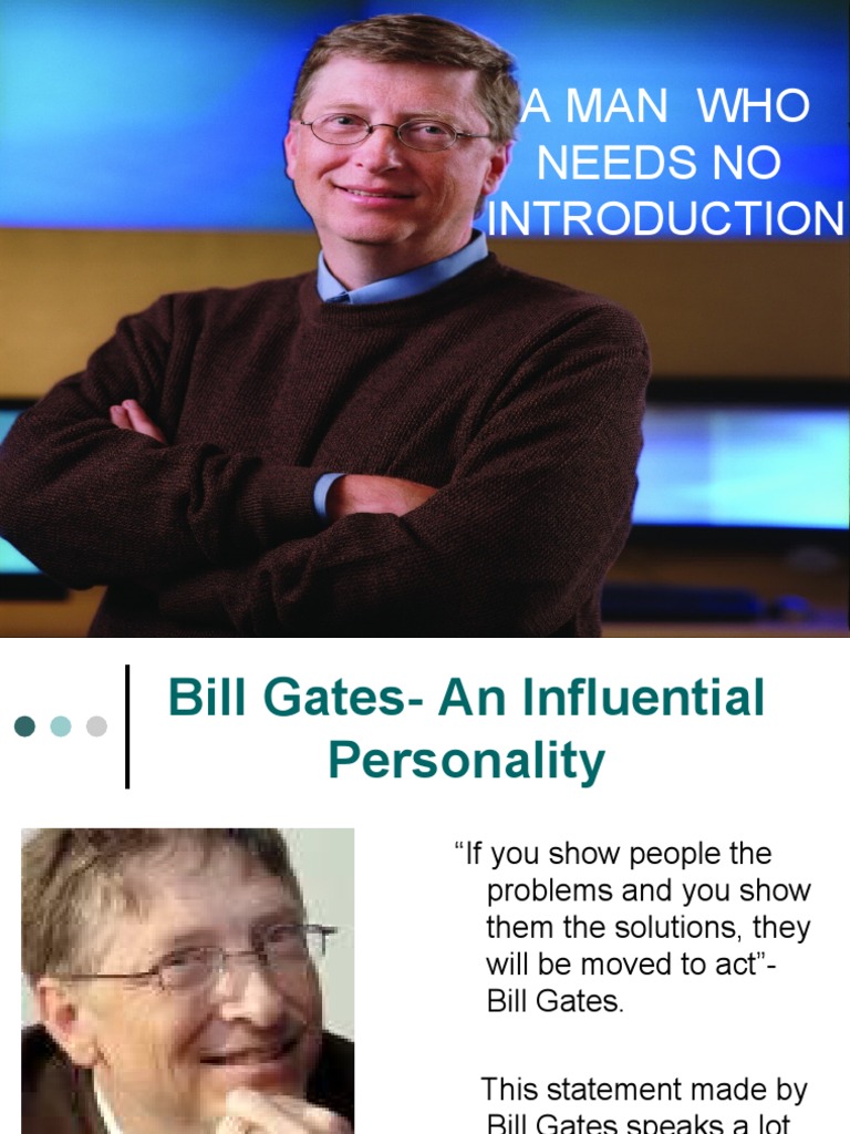 Bill Gates: Traits of an Influential Leader | PDF | Leadership ...