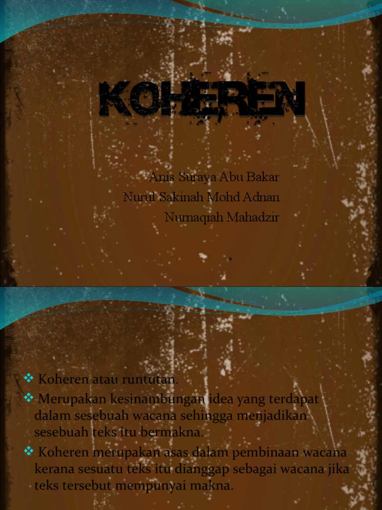 Koheren | PDF