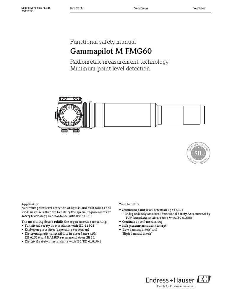 Gammapilot M FMG60 | PDF | Calibration | Programmable Logic Controller