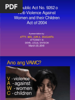 Anti-VAWC Act Tagalog | PDF
