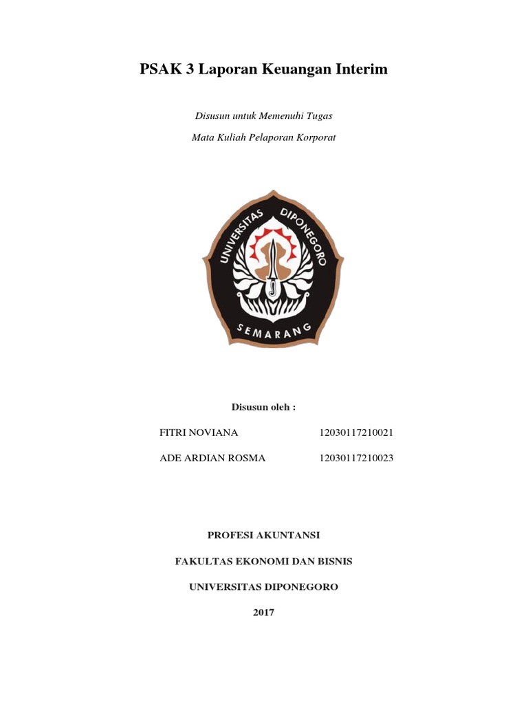 PSAK 3: Laporan Keuangan Interim | PDF