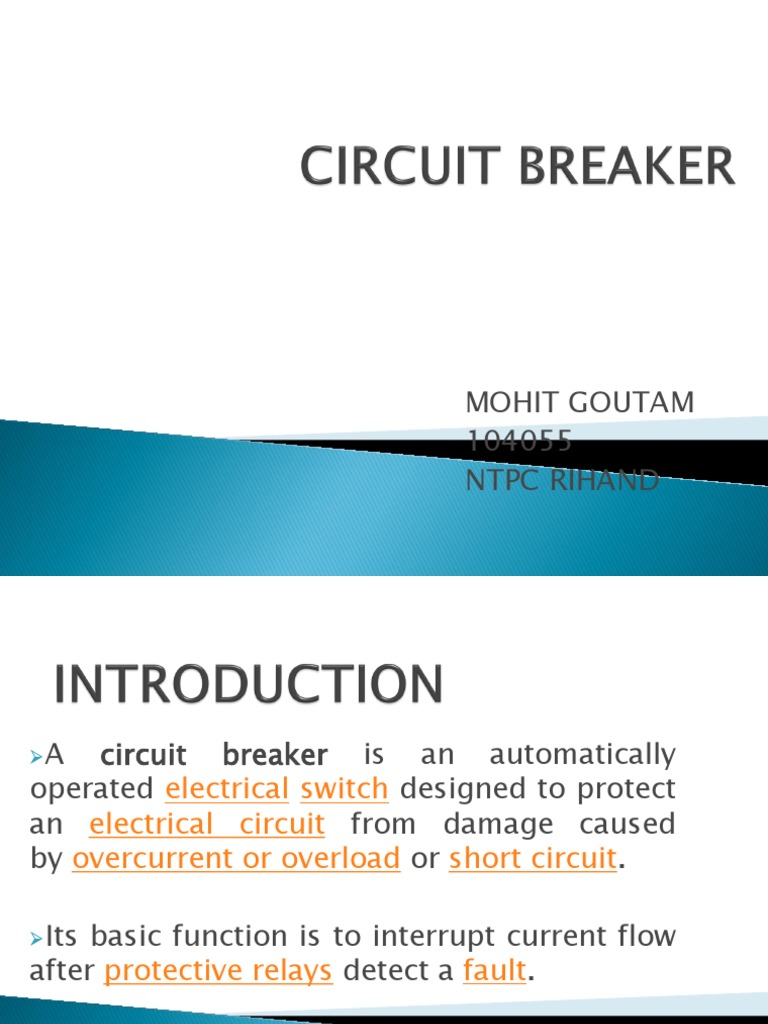 Circuit Breaker | PDF