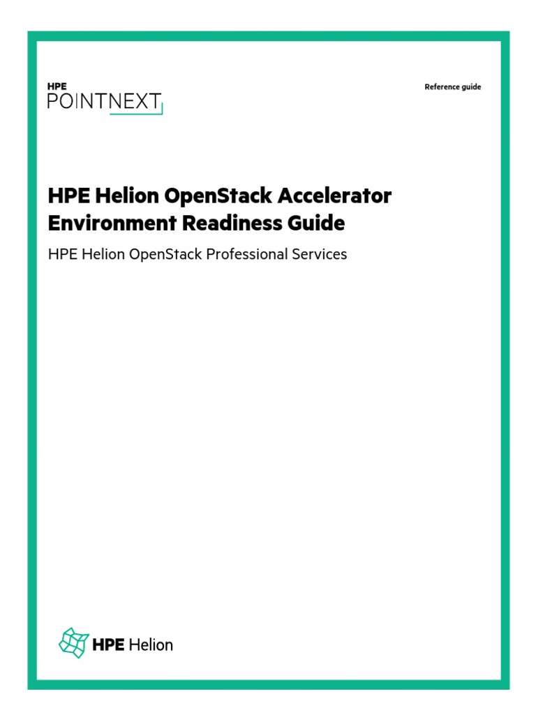 Hpe Helion Openstack Accelerator Environment Readiness Guide | Download Free PDF | Open Stack ...