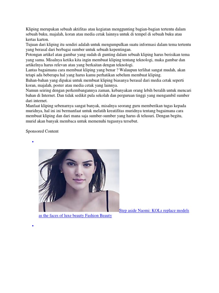 Panduan Lengkap Membuat Kliping | PDF