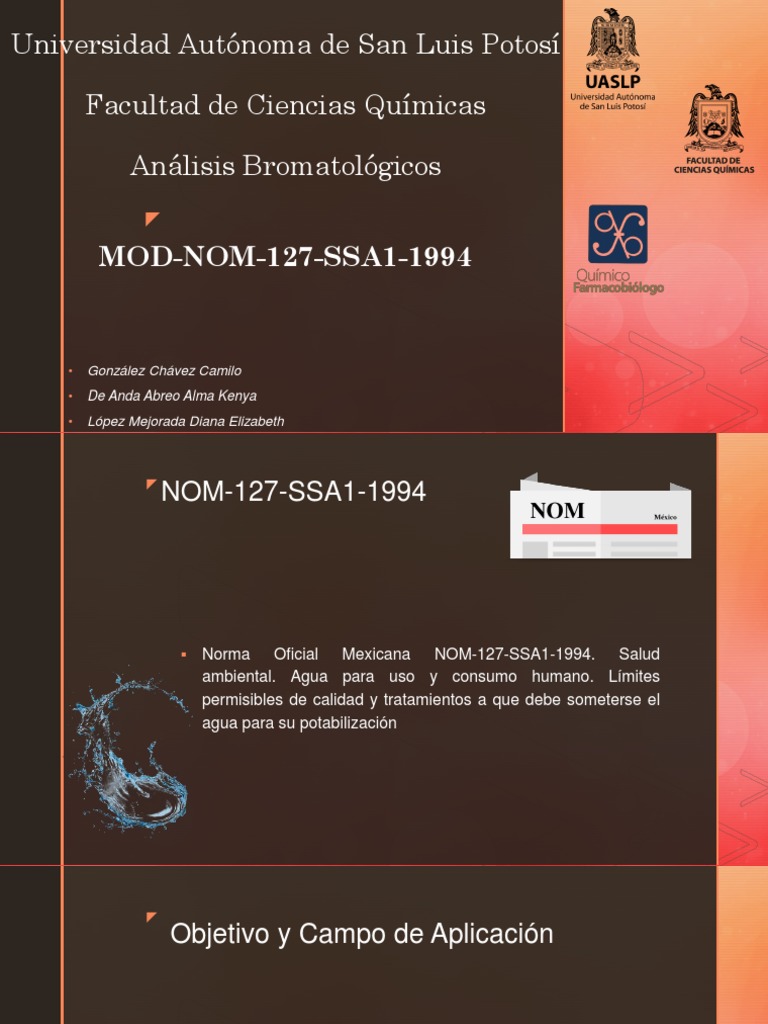 Nom 127 Ssa1 1994 | PDF | Adsorción | Agua