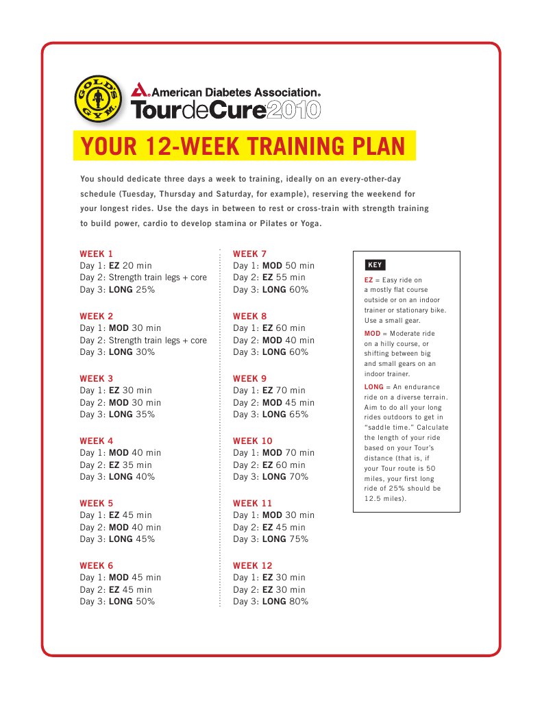 12-Week Cycling Training Plan | PDF | Recreation | Outdoor Recreation