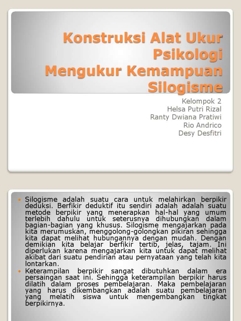Konstruksi Alat Ukur Psikologi | PDF | Sains & Matematika