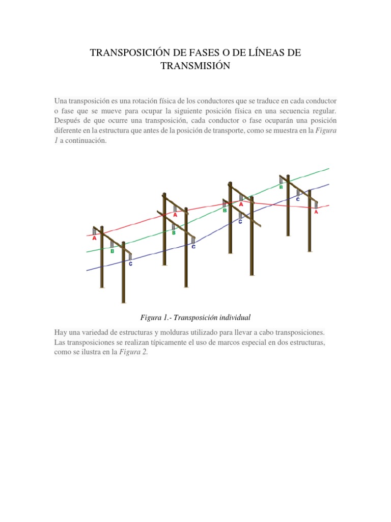 Transposición de Fases o de Líneas de Transmisión
