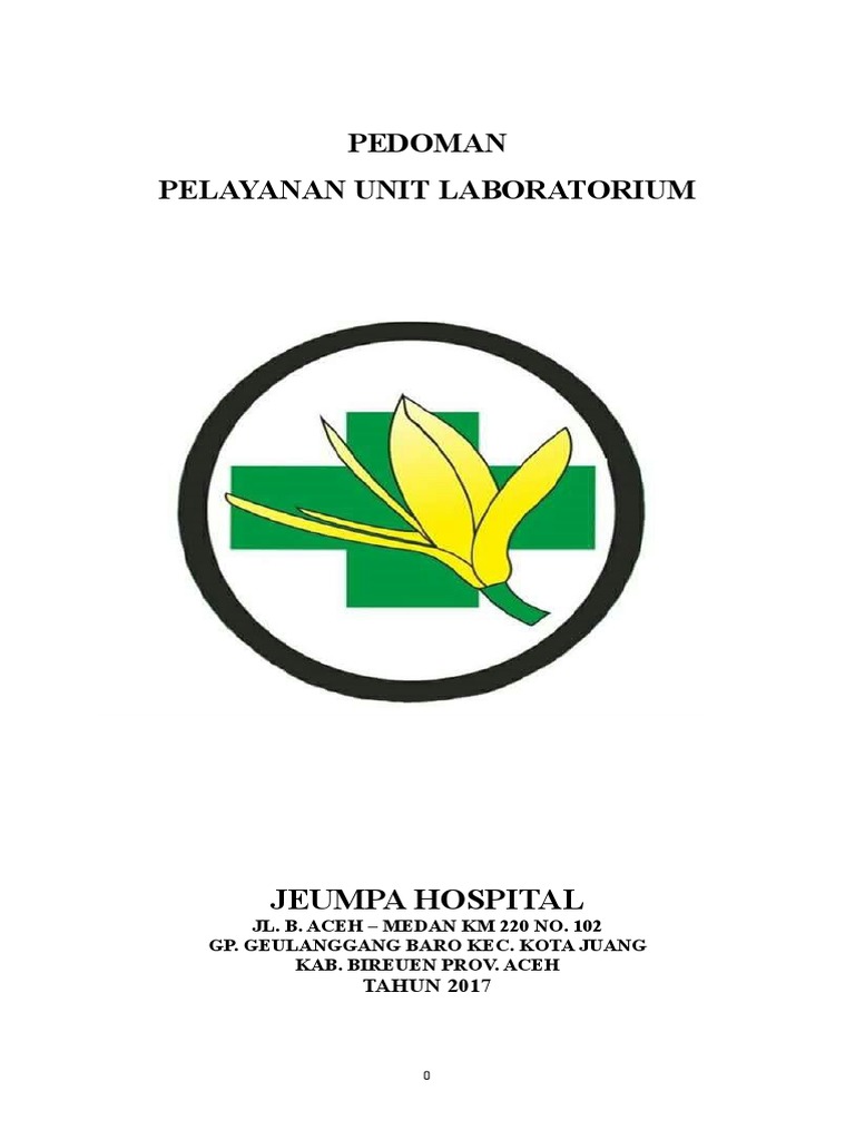 Pedoman Pelayanan Unit Laboratorium Rsud | PDF | Sains & Matematika