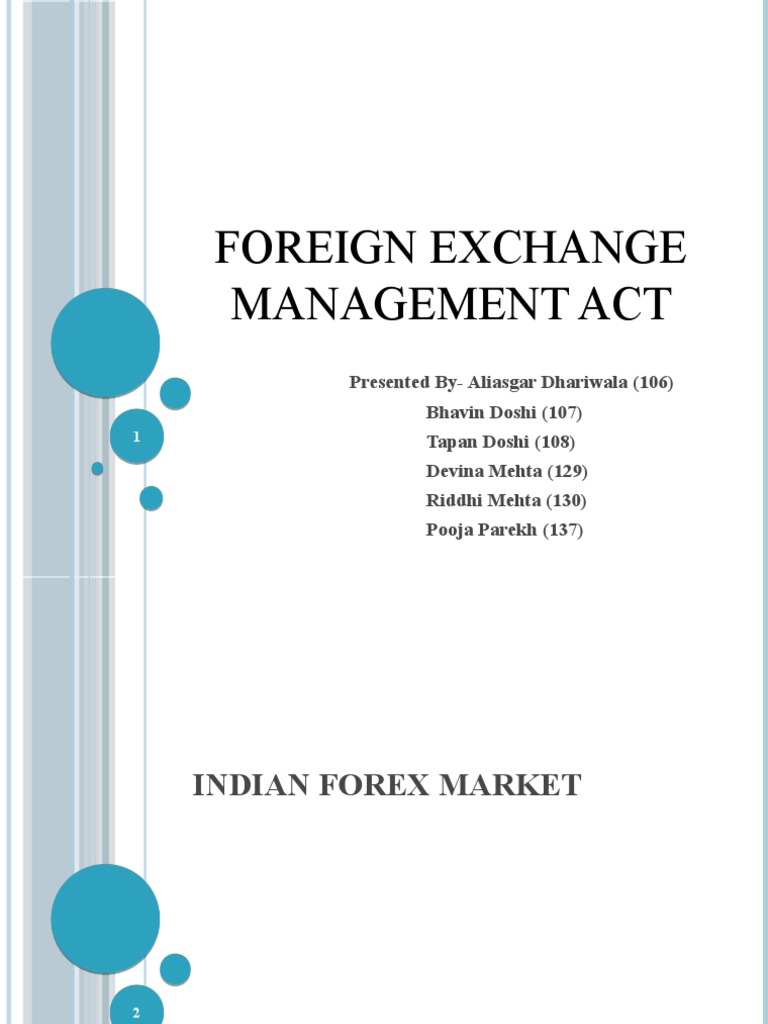 Foreign Exchange Management Act | Download Free PDF | Foreign Exchange ...