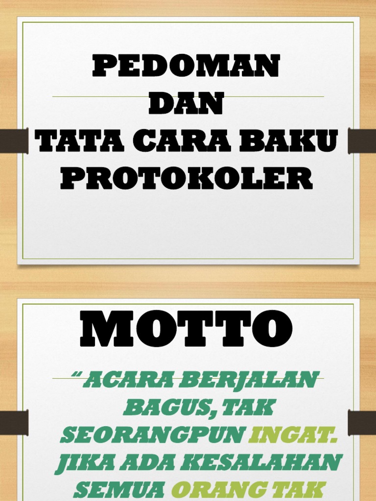 Panduan Protokoler | PDF | Politik