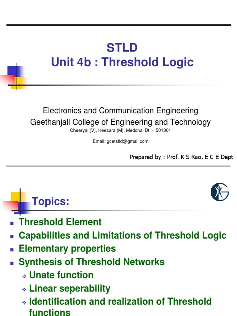 STLD Unit 4b r1 | PDF | Function (Mathematics) | Inequality (Mathematics)