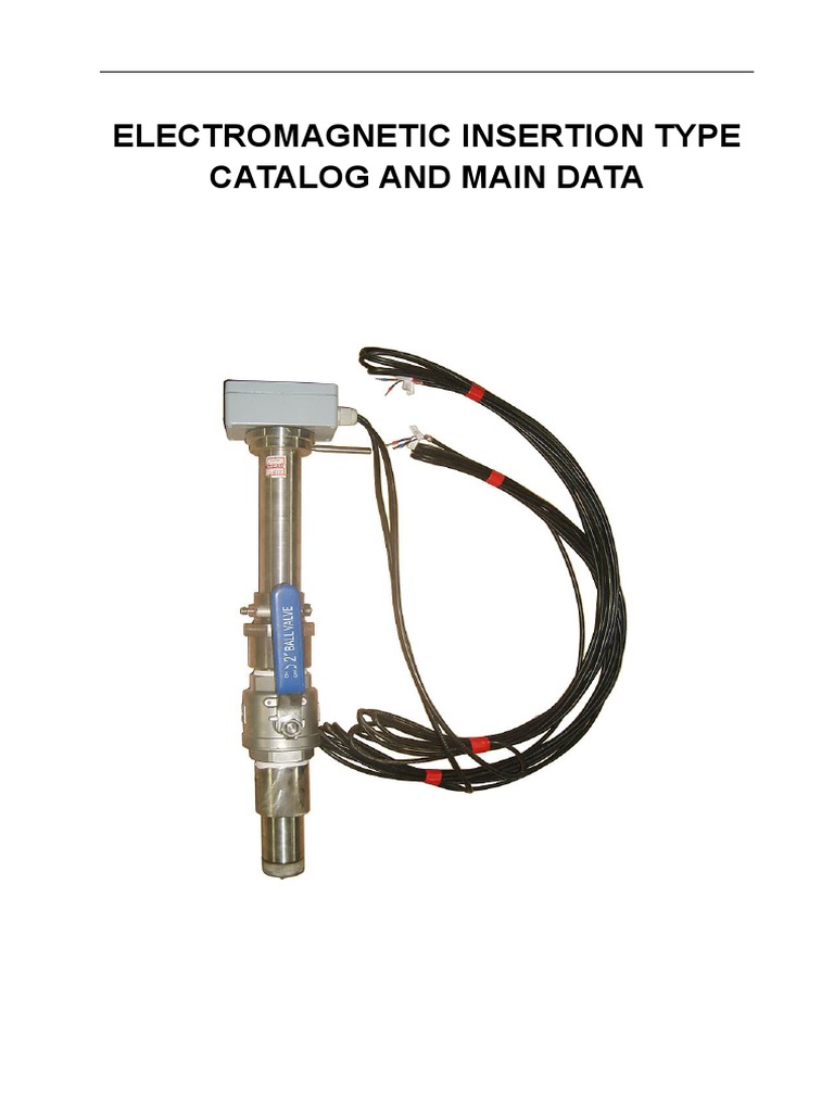 ZERO100E Insertion Type Electromagnetic Flow Meter Catalog Z100E by ...